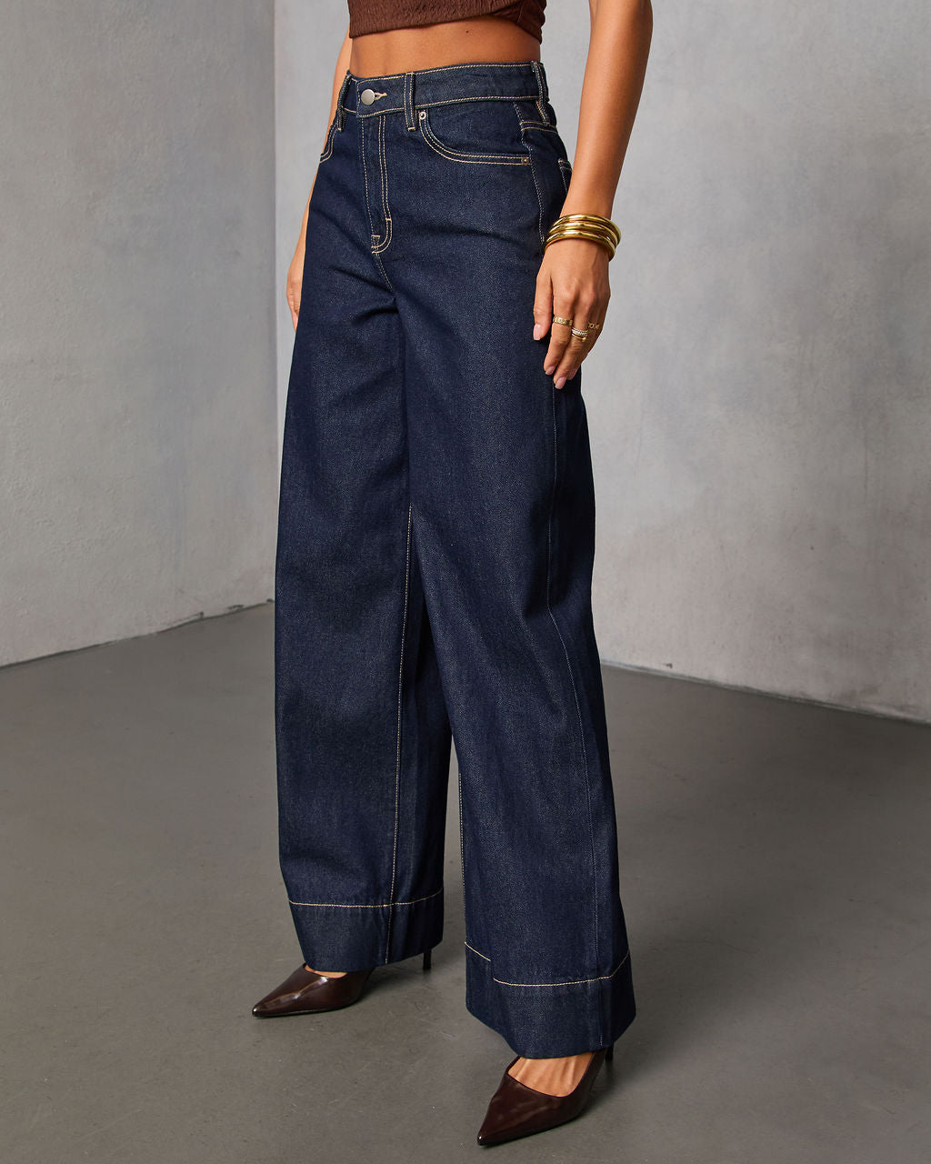 Weekend Plans Rigid High Rise Wide Leg Jeans – VICI