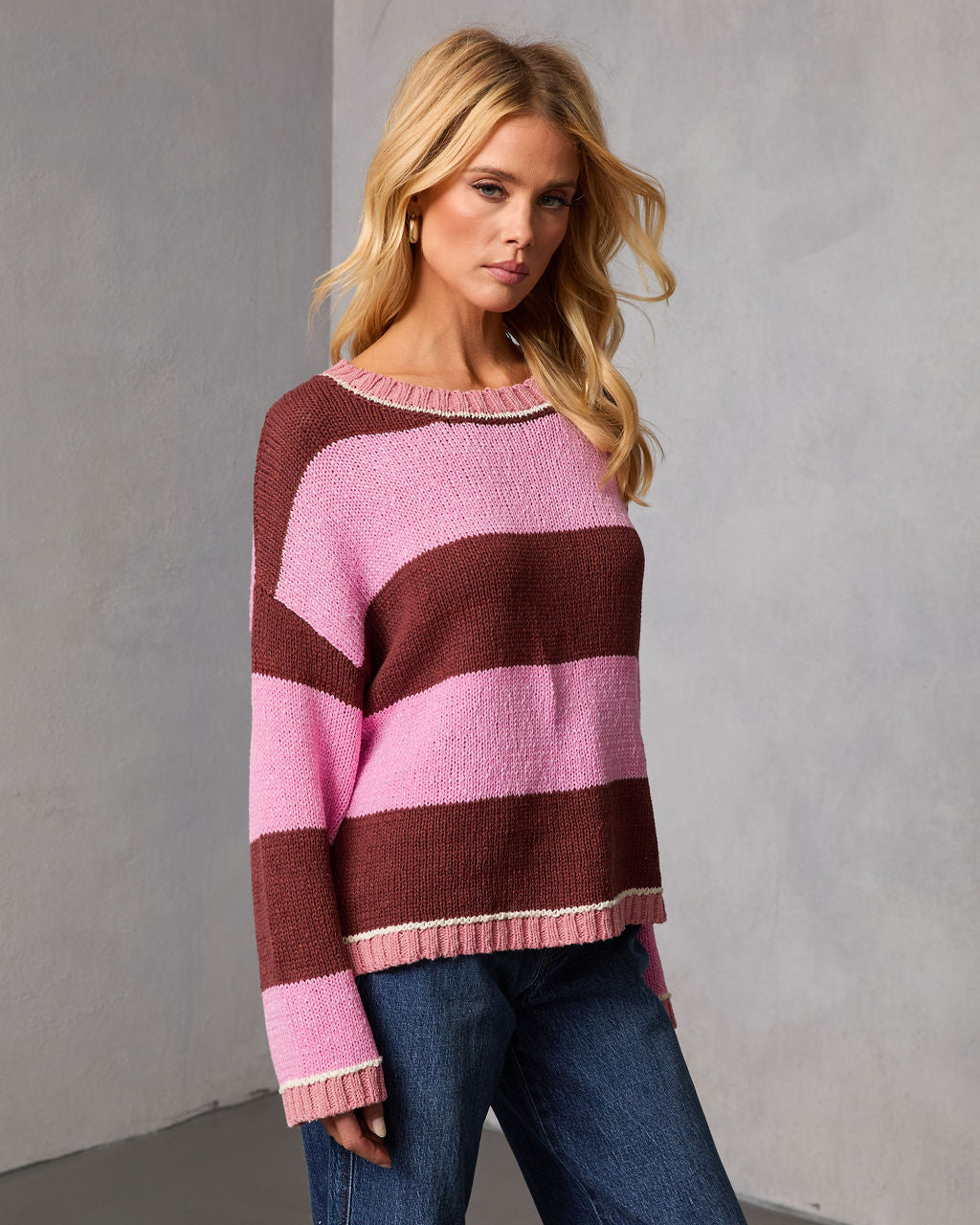 Keeney Knit Color Block Striped Sweater – VICI