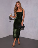 Enchanted Dusk Velvet Midi Dress – VICI