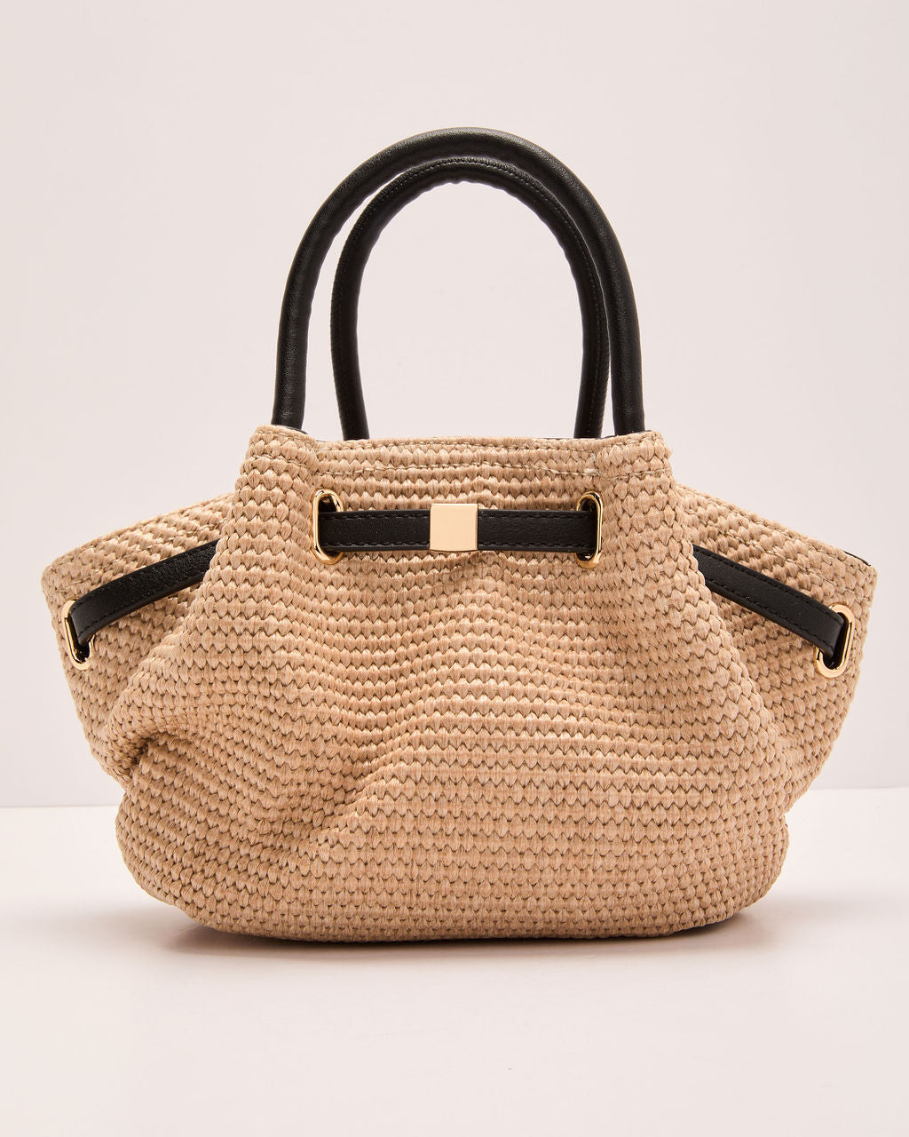 Island Reverie Belted Woven Straw Trapeze Bag – VICI