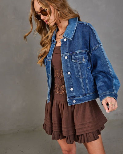 Blue Skies Two Tone Denim Jacket – VICI