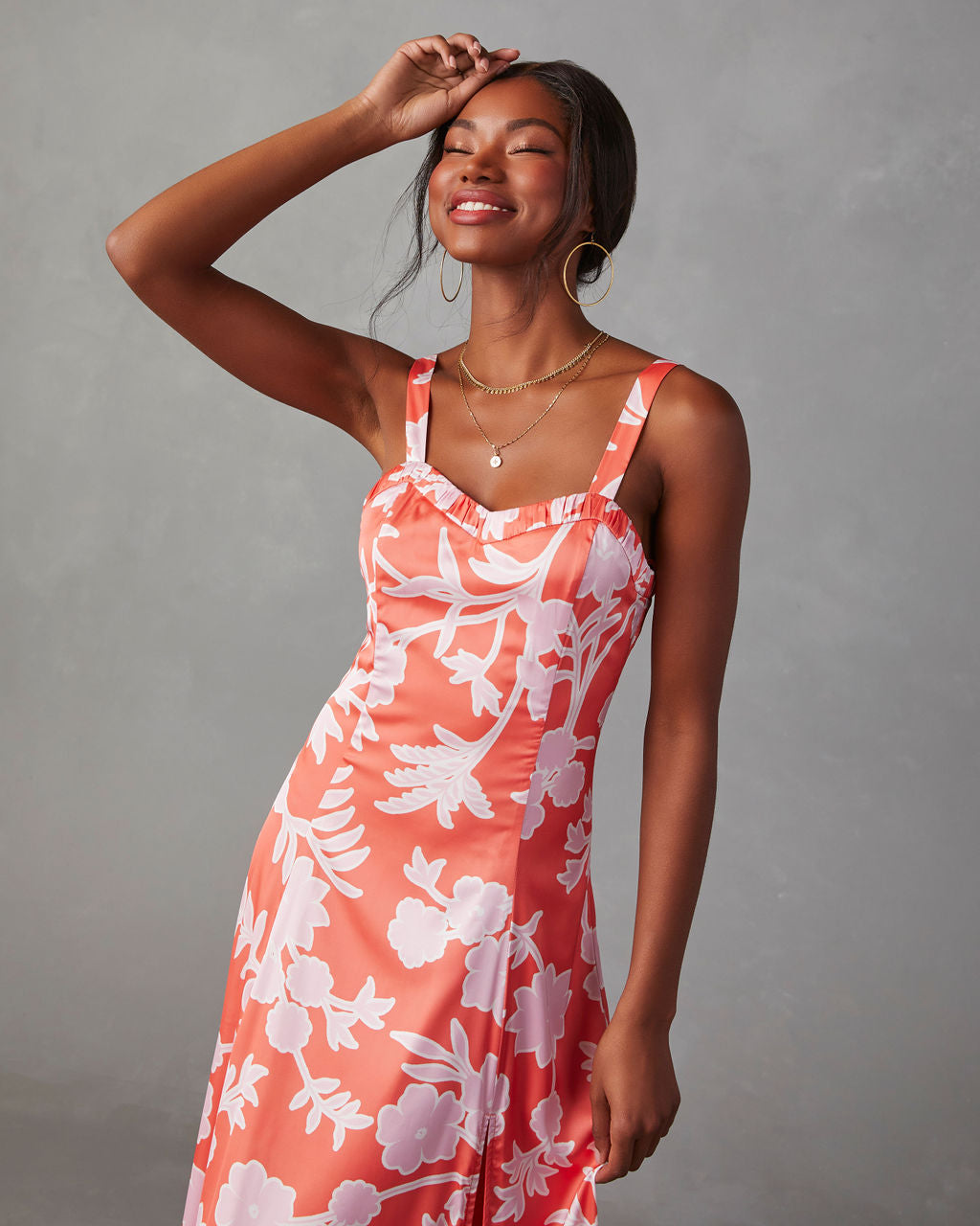 Pure Poetry Floral Midi Dress – VICI