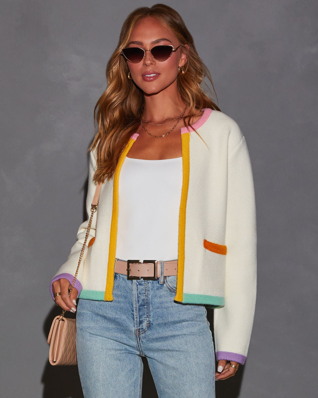 Country Club Colorblock Cardigan – VICI