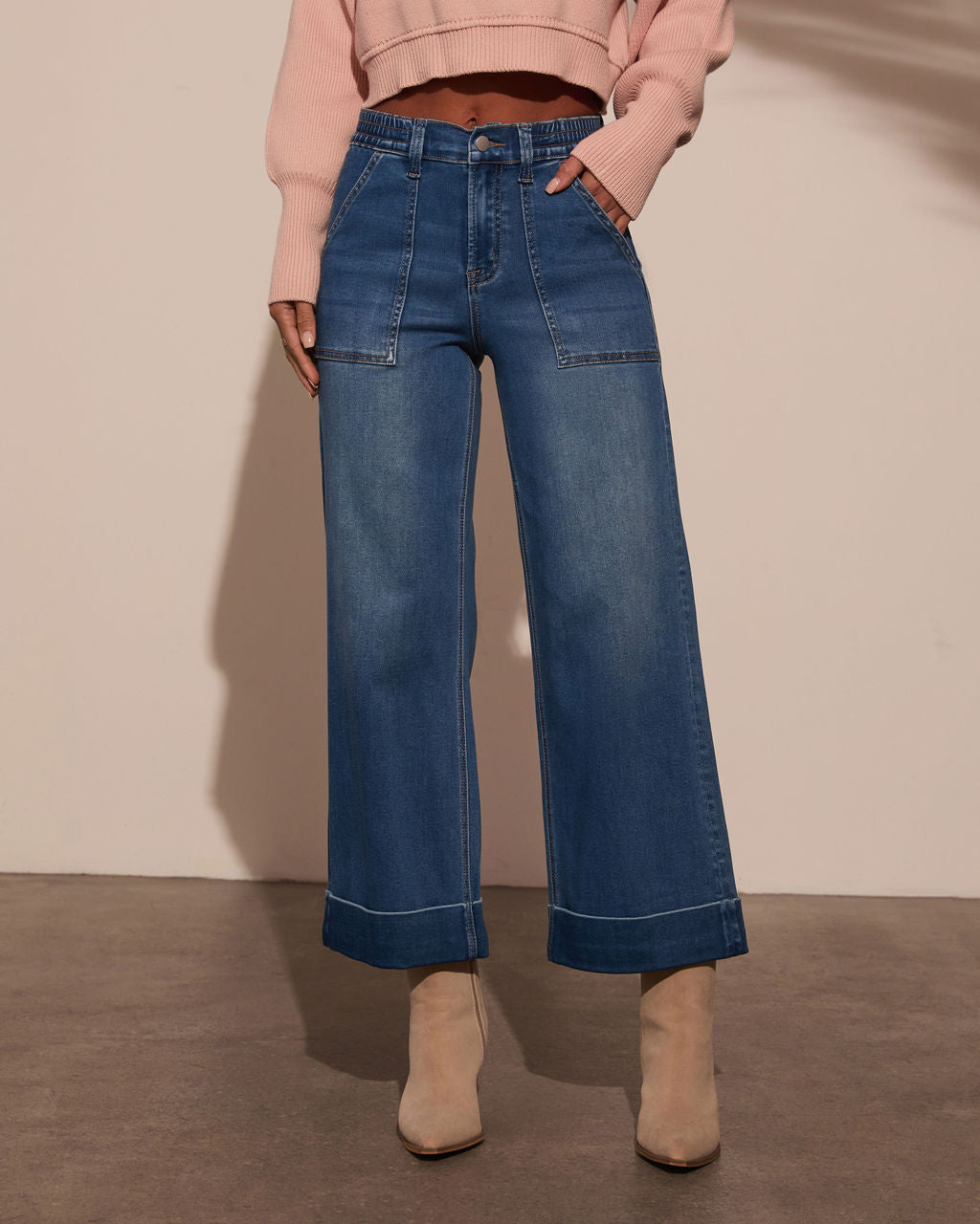 Decklan Super Stretch High Rise Wide Leg Jeans – VICI
