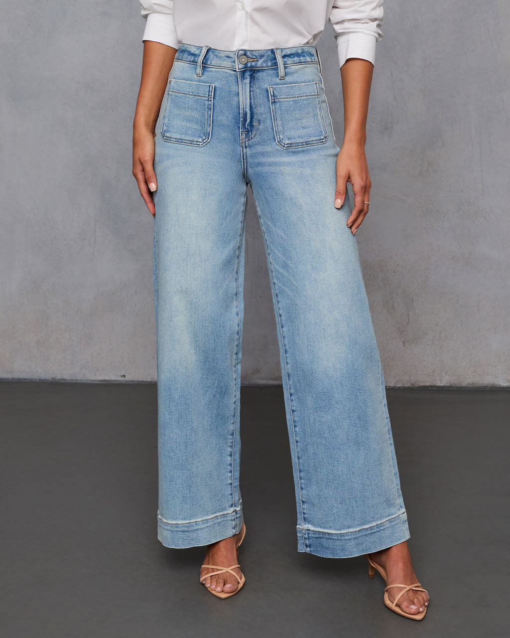 Janis Super Stretch Wide Leg Jeans – VICI