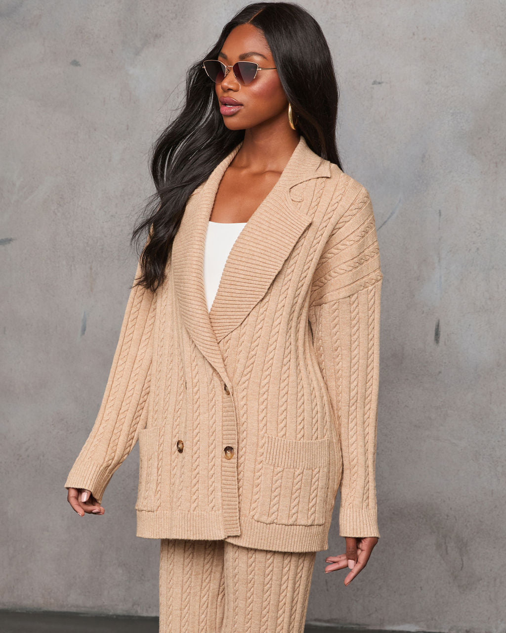 Cuddle Me Double Breasted Knit Sweater – VICI