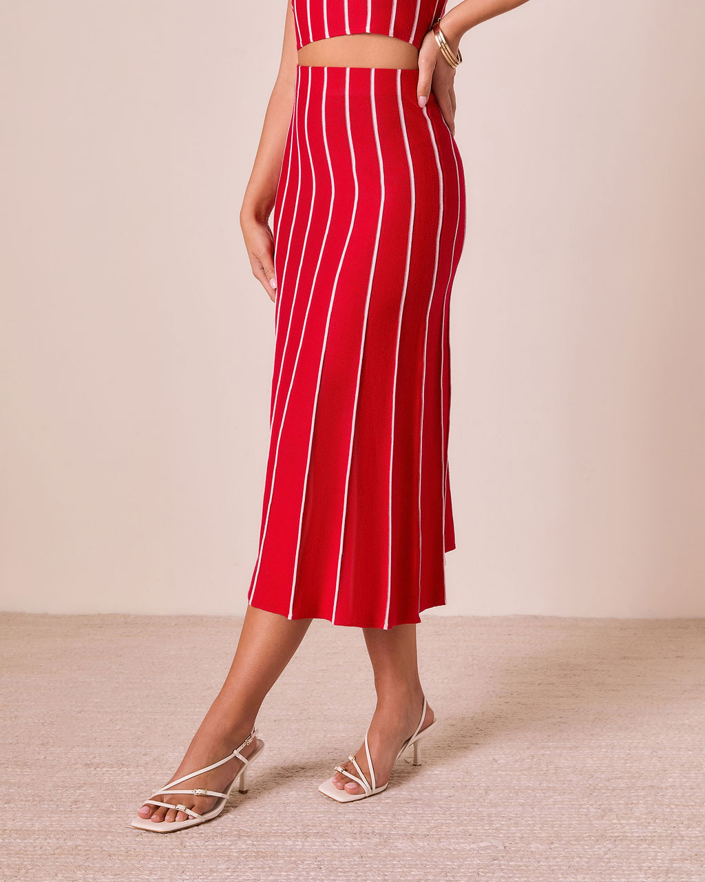 Ashlin Contrast Striped Maxi Skirt – VICI