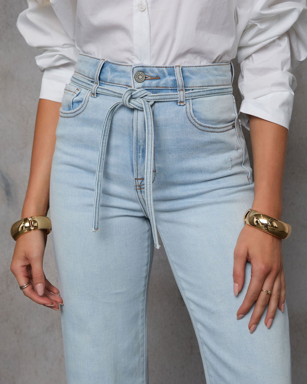 Fitzpatrick High Rise Belted Jeans – VICI