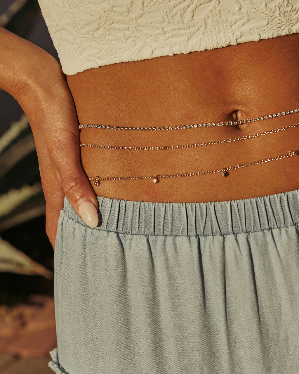 Lucky Day Layered Belly Chain – VICI