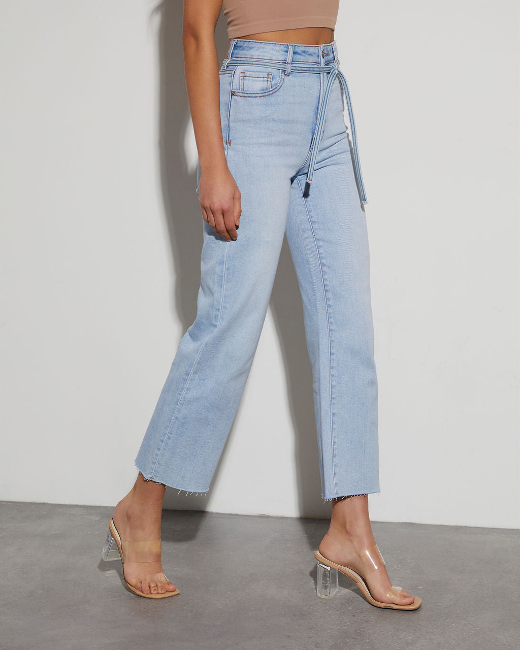 Fitzpatrick High Rise Belted Jeans – VICI