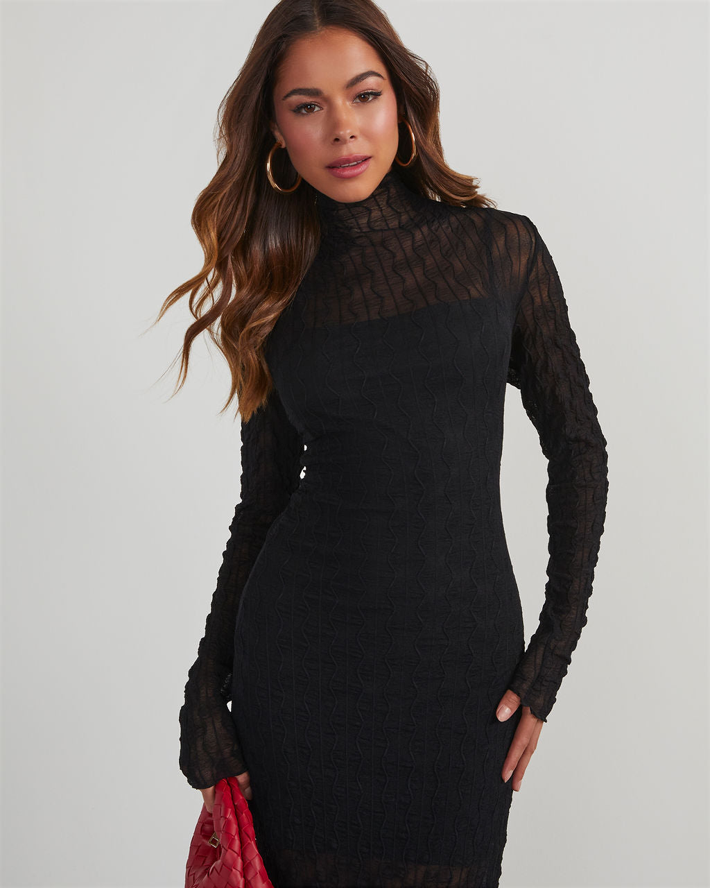 Take Me Dancing Long Sleeve Midi Dress – VICI