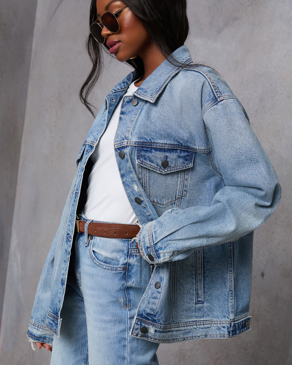 Influencer Oversized Denim Jacket – VICI