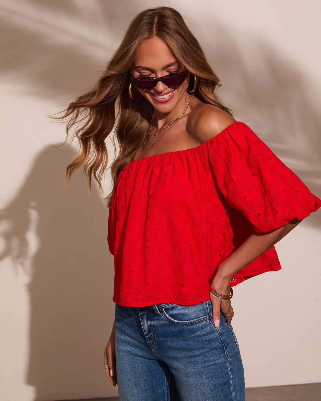 Slow Stroll Off The Shoulder Top – VICI