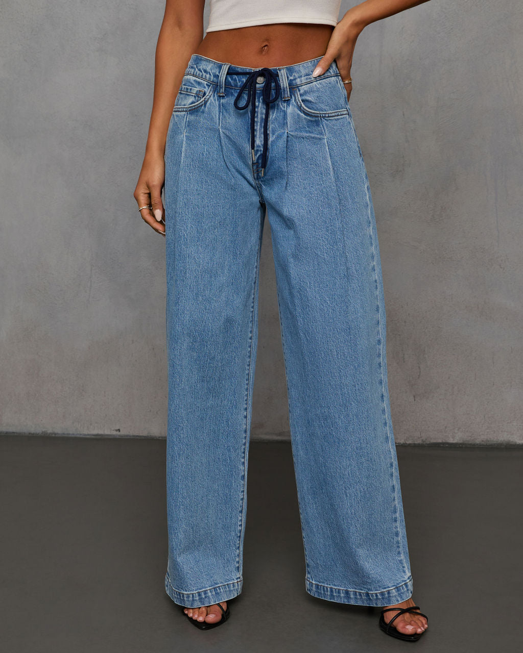 Lennon Drawstring Waist Jeans – VICI