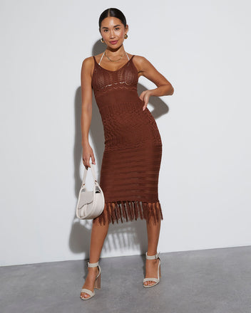 Paradise Cove Cover Up Crochet Knit Midi Dress – VICI