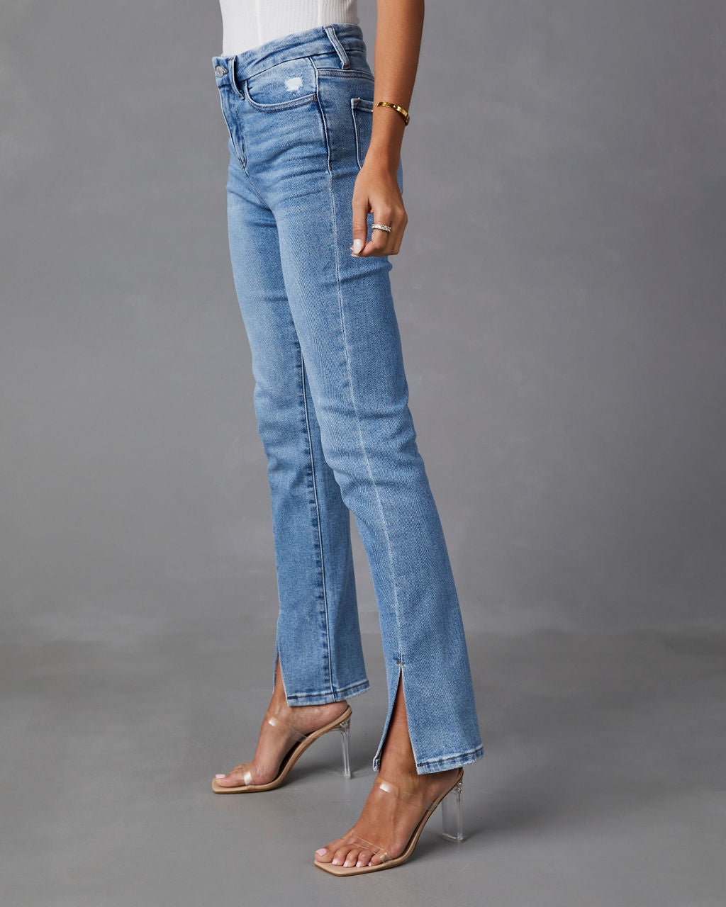 Jennings Split Hem Straight Jeans – – VICI